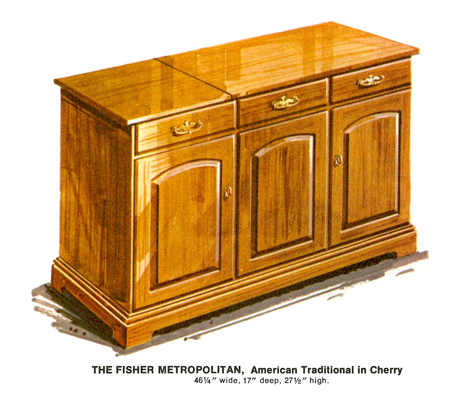 1967 Fisher M-4592 Metropolitan Console
