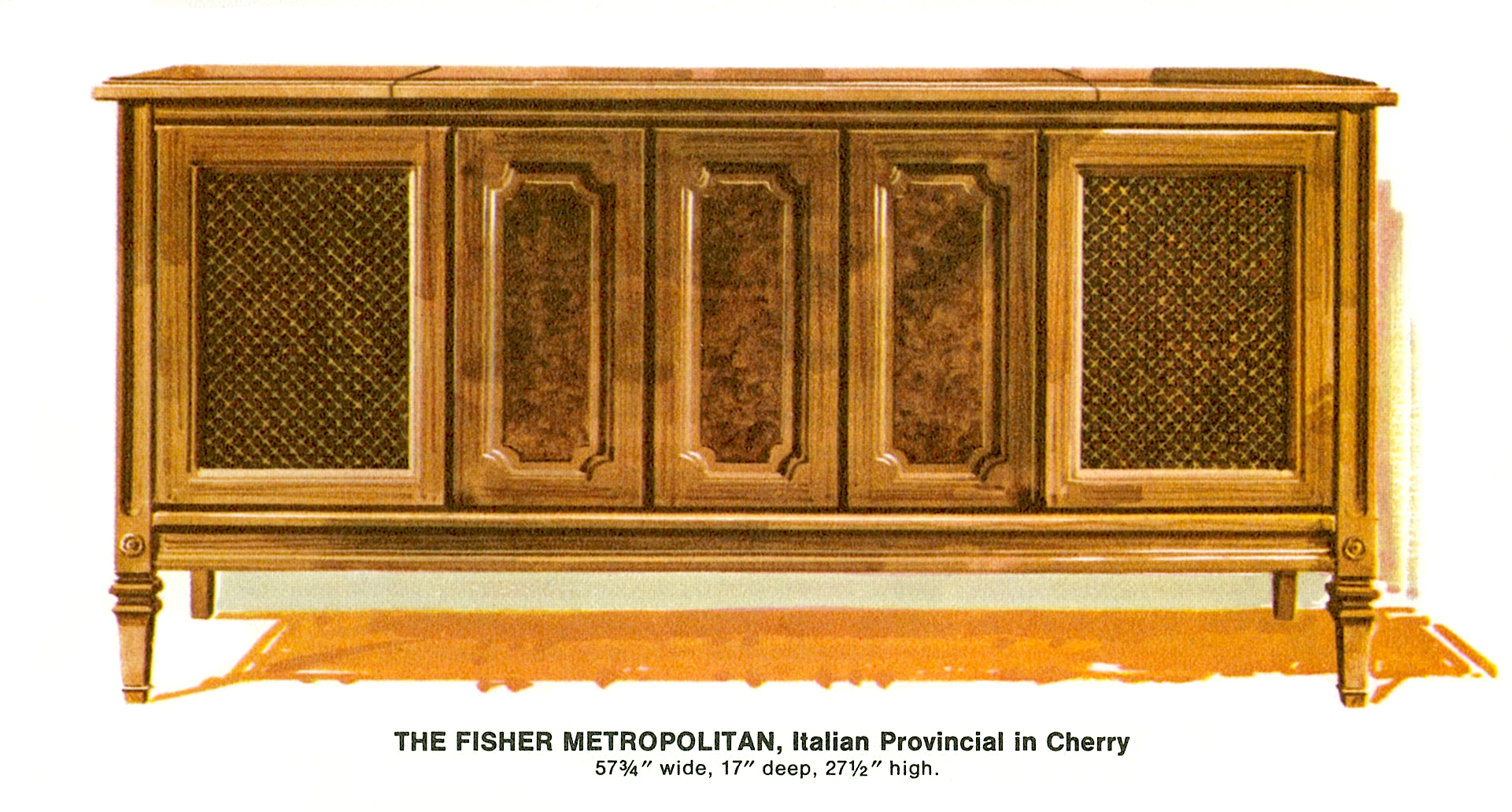 1967 Fisher M-4592 Metropolitan Console