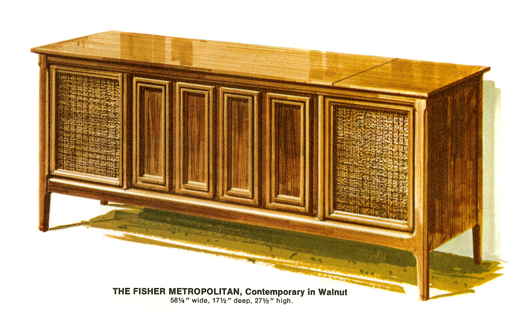 1967 Fisher M-4592 Metropolitan Console